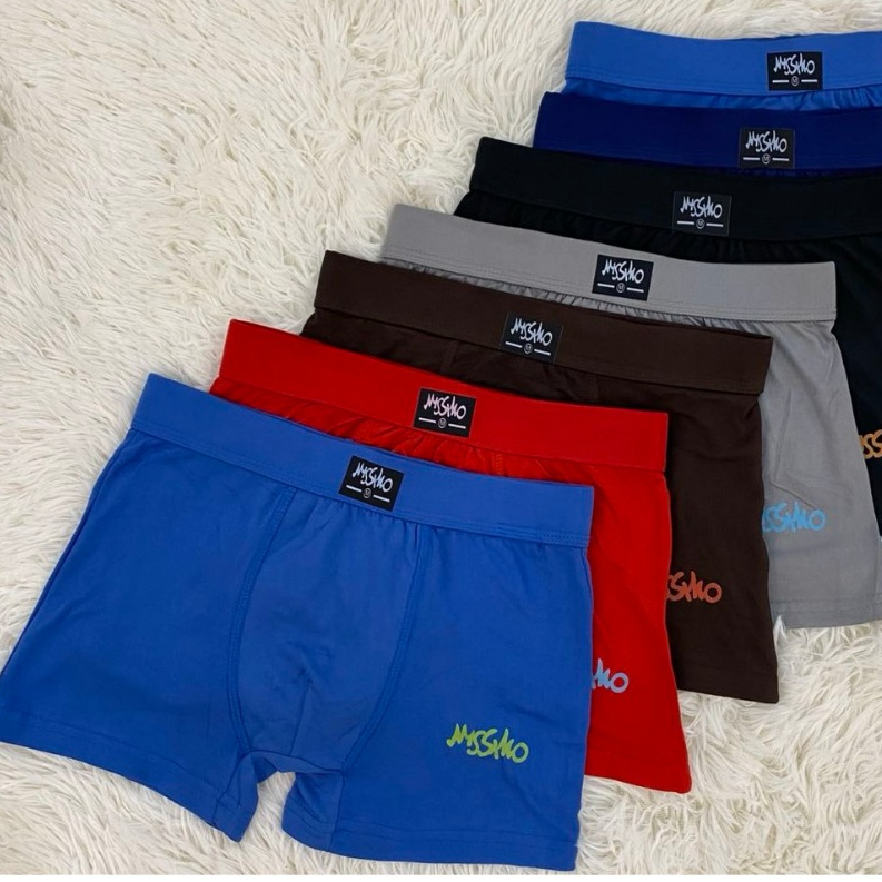 12/ 6 Pcs Cotton Boxer, Murang Boxer Brief,Men's Underwear,Random Color ...