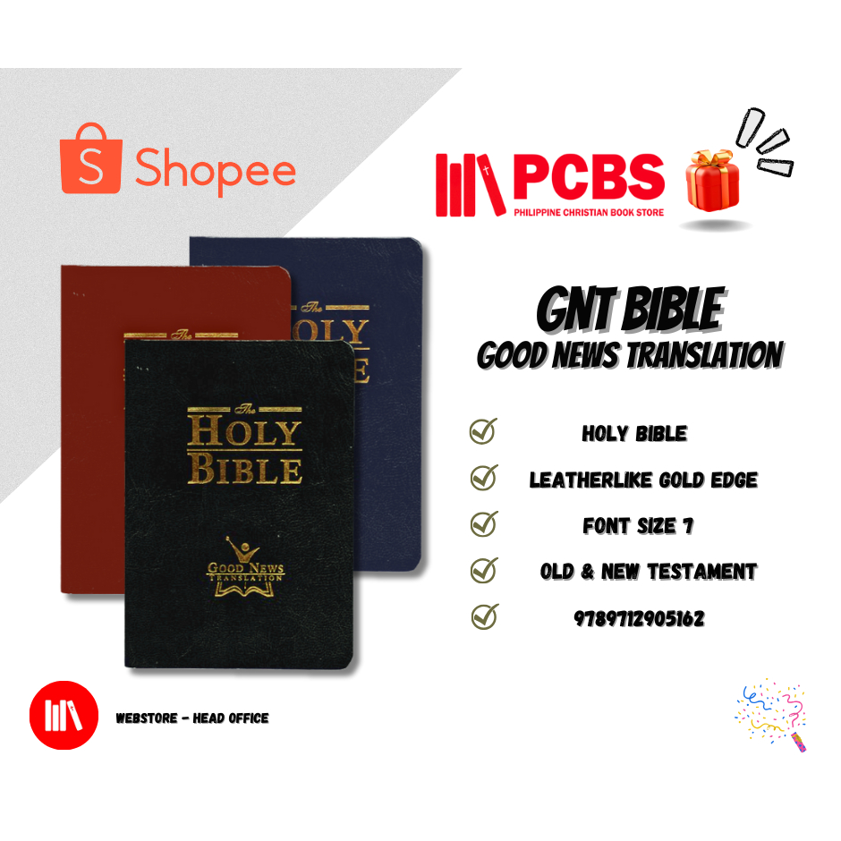 PCBS GNT Holy Bible Compact Leather Flex Cover (GOOD NEWS TRANSLATION ...