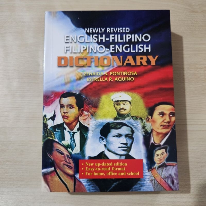 Newly Revised English - Filipino Filipino - English Dictionary By ...