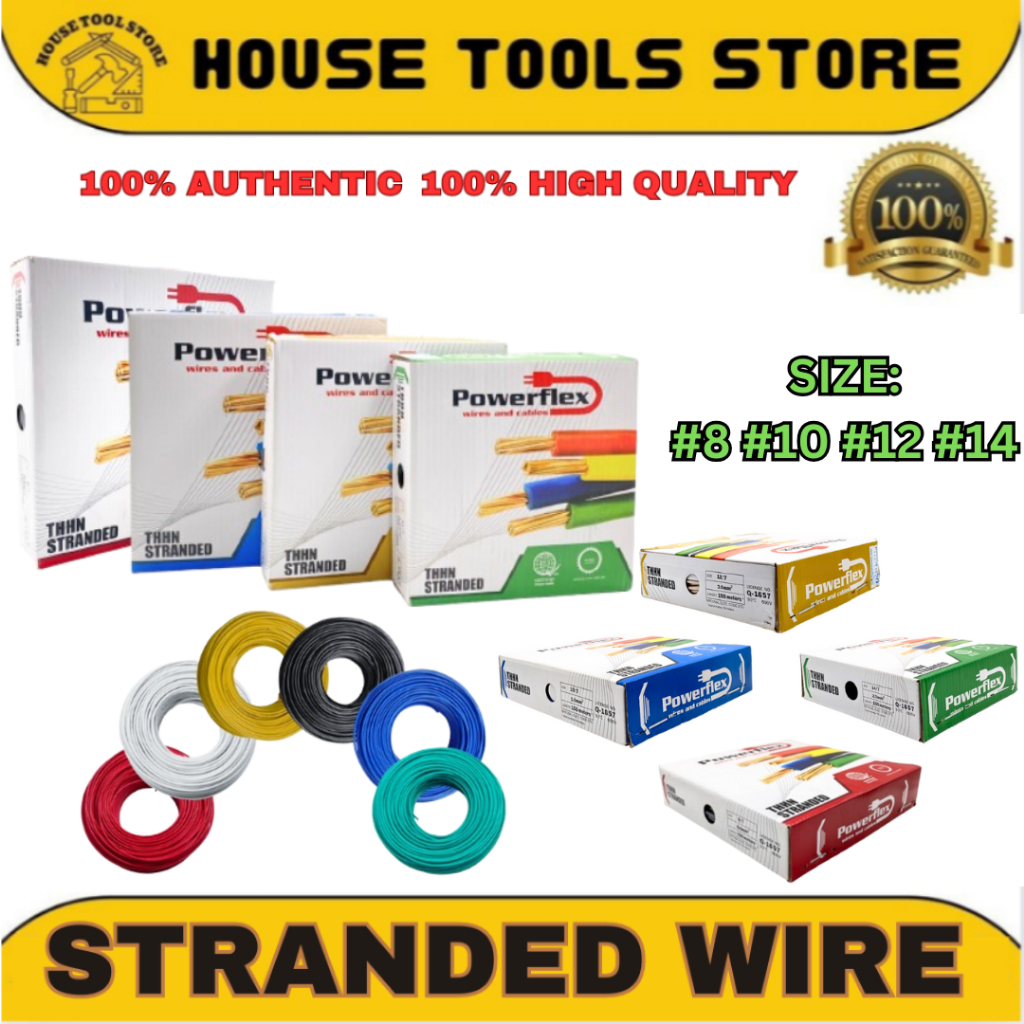 HIGH QUALITY STRANED WIRE HEAVY DUTY THHN WIRE 14/7=2.0MM 12/7=3.5MM 10 ...
