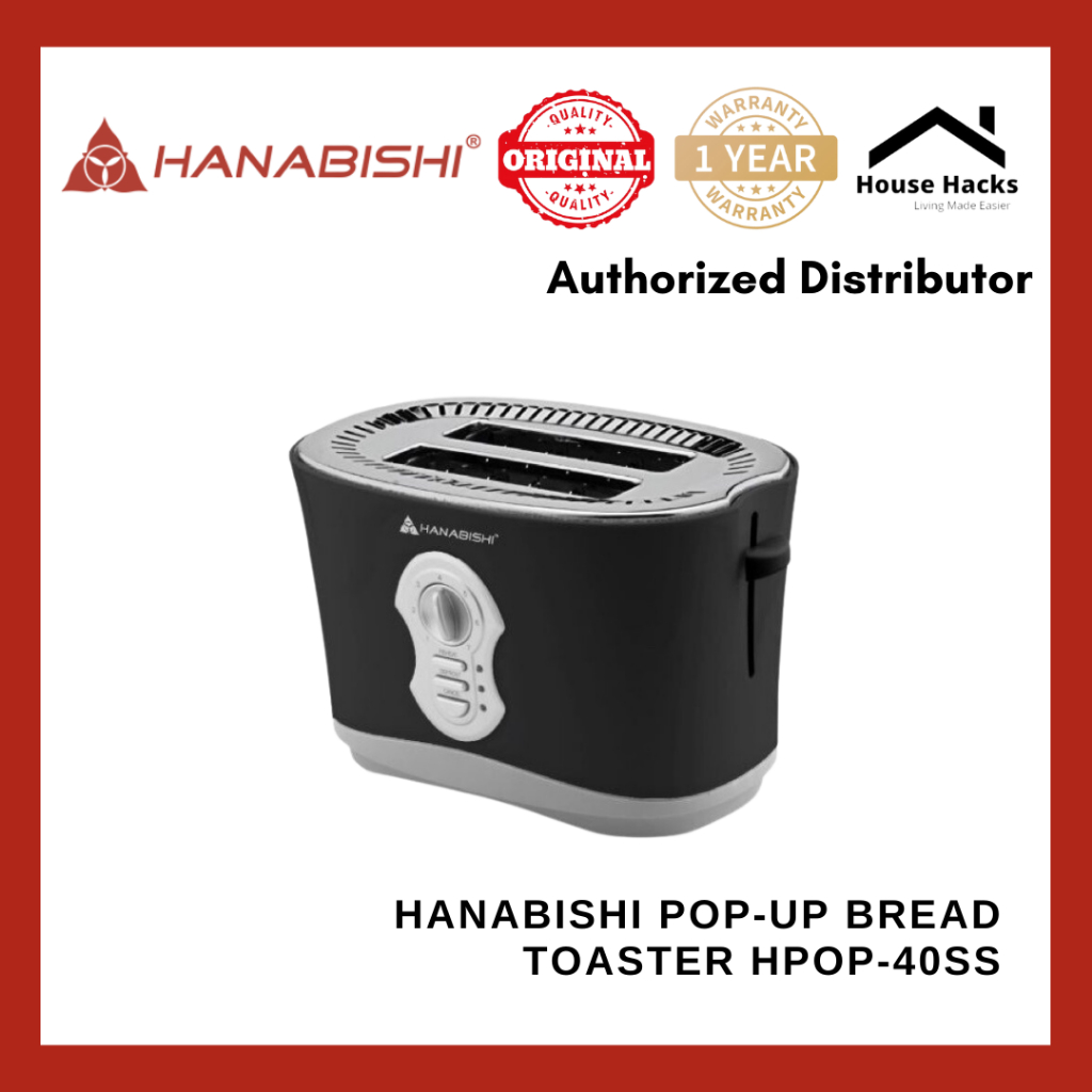 Hanabishi Pop-up Bread Toaster HPOP-40SS | Shopee Philippines