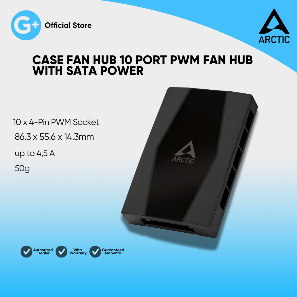 Arctic Case Fan Hub 10 Port PWM Fan Hub with SATA Power | Shopee ...