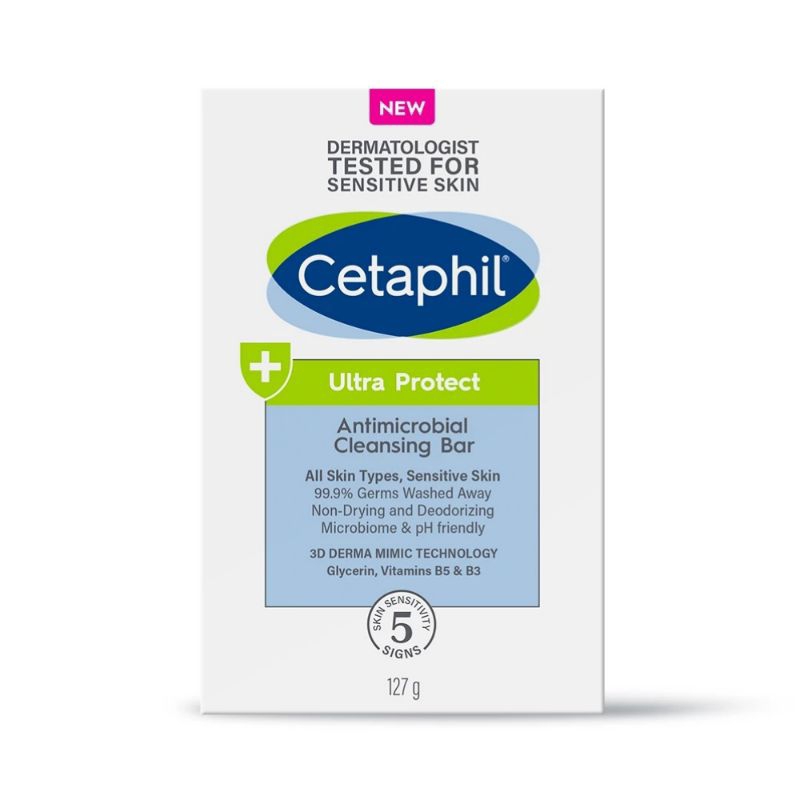 CETAPHIL Ultraprotect Antimicrobial Cleansing Bar Soap 127g | Shopee ...