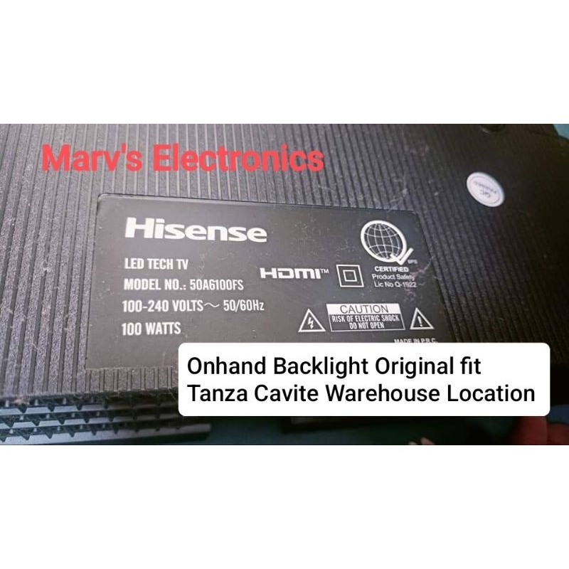 Backlight Set 55inch Hisense 55A6100FS Led Smart Brandnew 3strip ...