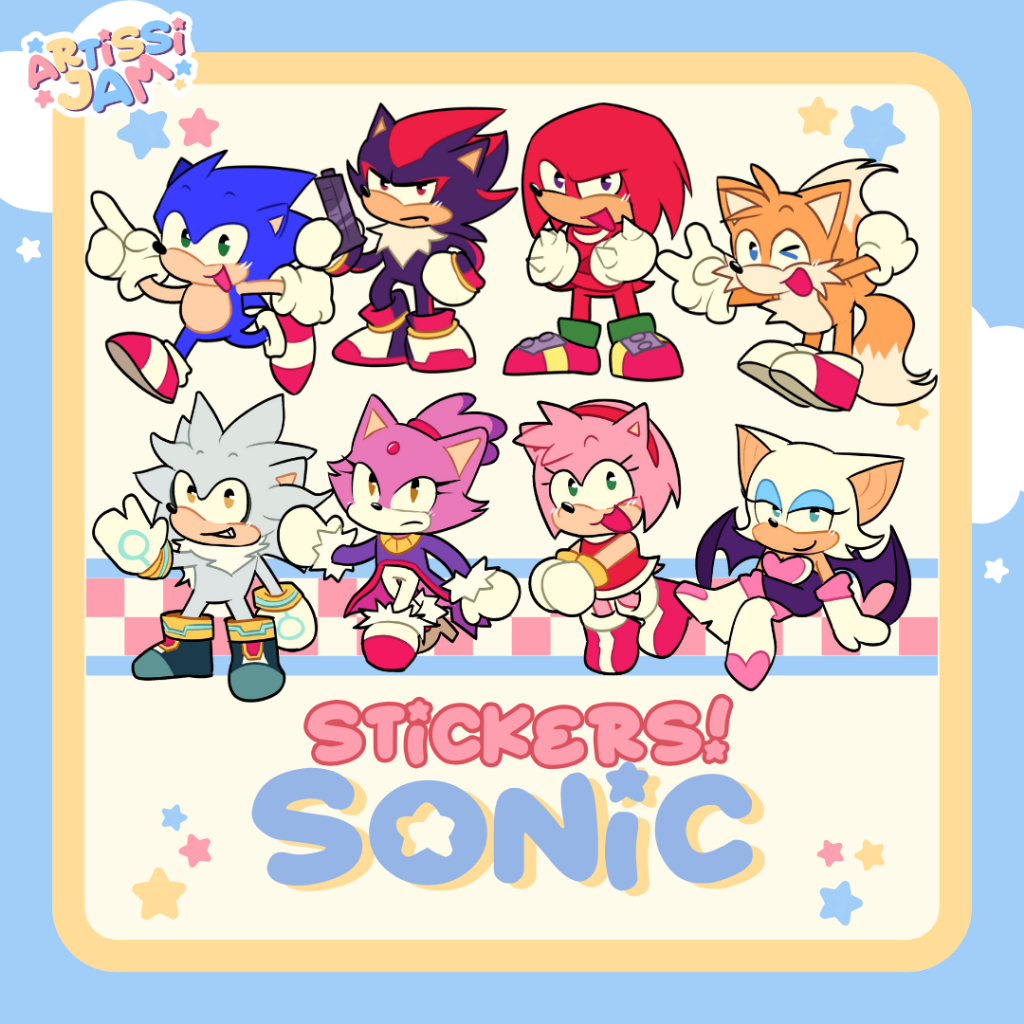 Sonic the Hedgehog | Fanmade Matte Stickers! | Shopee Philippines