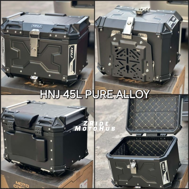 HNJ TOP BOX HARD PLASTIC AND ALLOY 45L | Shopee Philippines