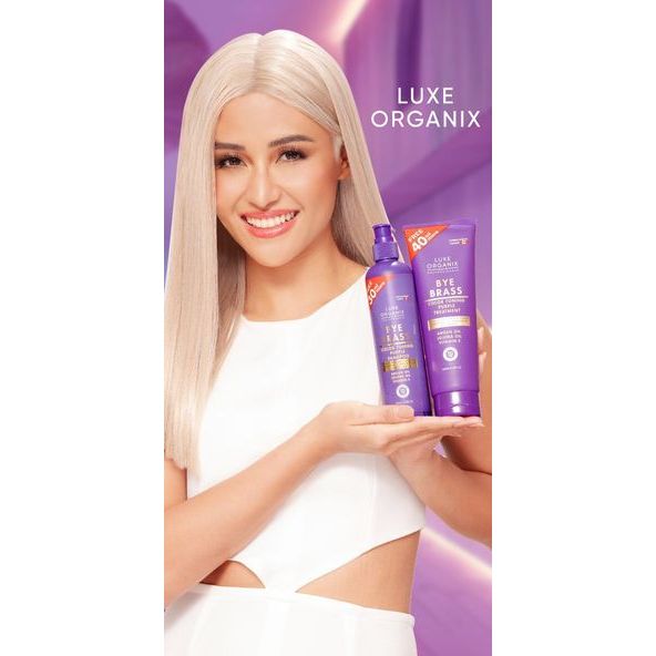 Bye Brass Purple Shampoo with Purple Treatment conditioner BUNDLE Luxe ...