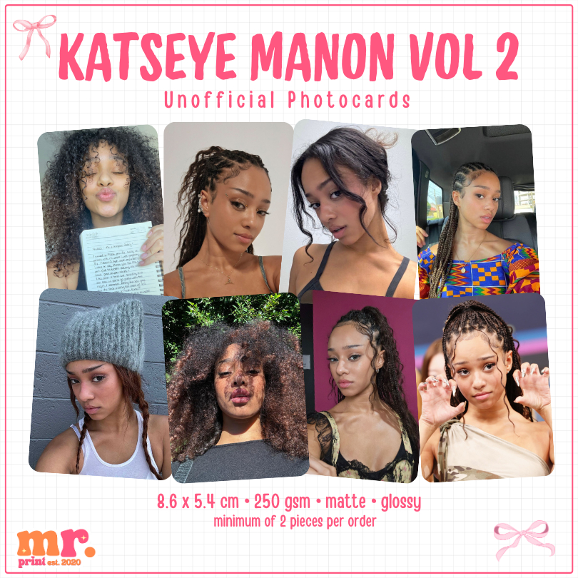 KATSEYE MANON VOL 2 PHOTOCARD MANON IDOL MATTE AND GLOSSY FINISH ...