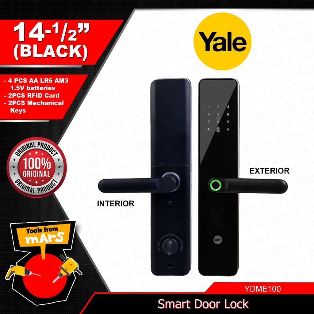 Yale Smart Door Lock with Biometric, Pincode, RFID Card and Mechanical ...