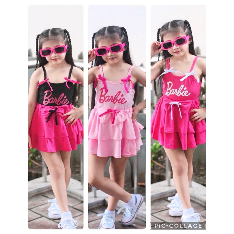 KIDS SANRIO BARBIE SPAG TERNO SKIRT RIBBON WITH SIZES | Shopee Philippines