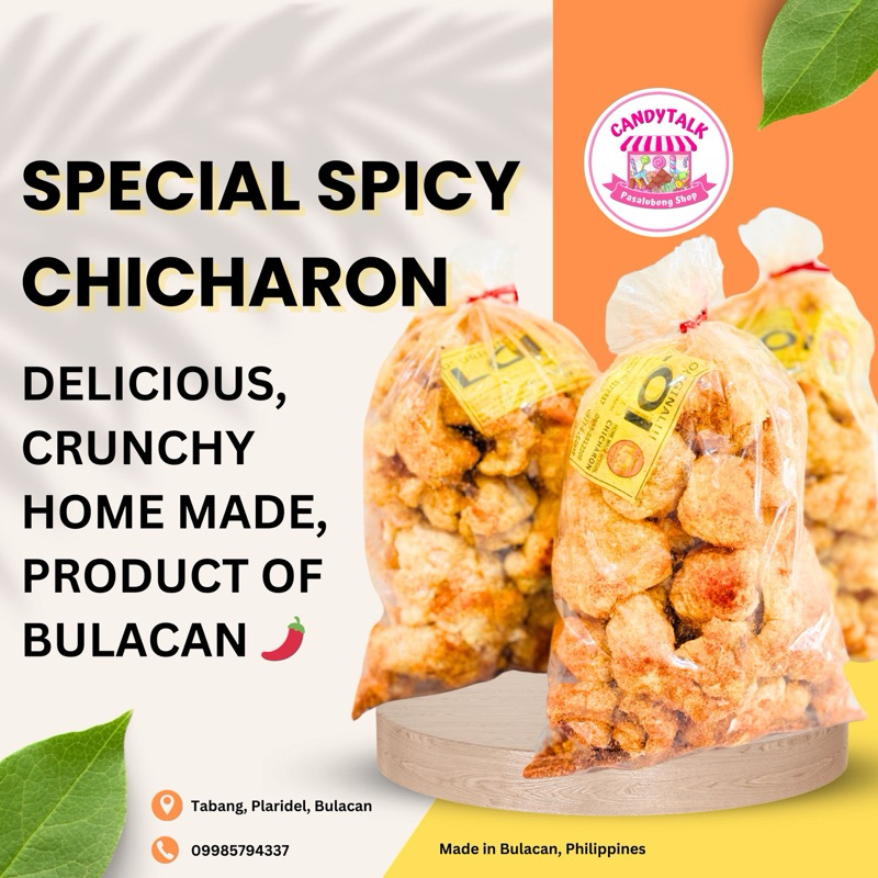 Special Spicy Chicharon Home Made Product Bulacan CrispyGoods spicy ...