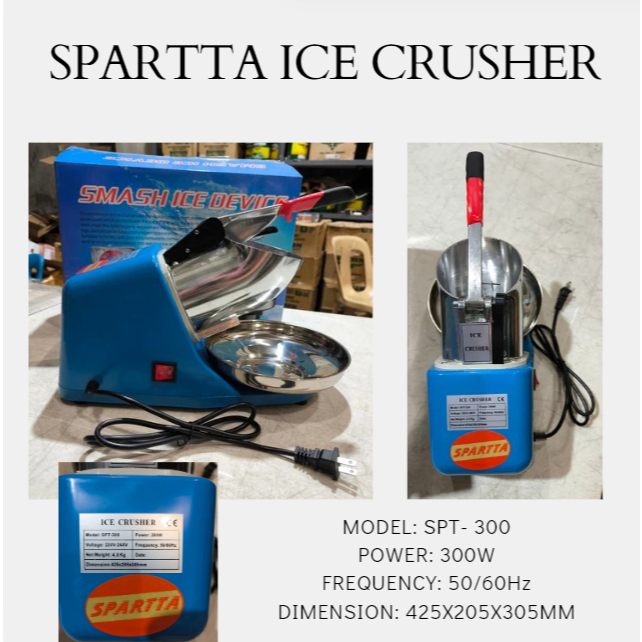 Ice Crusher Ice Smashing Electric Machine Spartta | Shopee Philippines