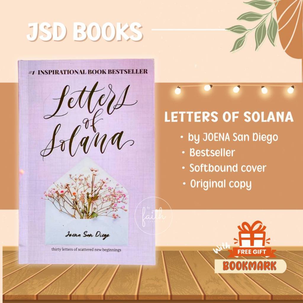 LETTERS OF SOLANA by Joena San Diego | Shopee Philippines
