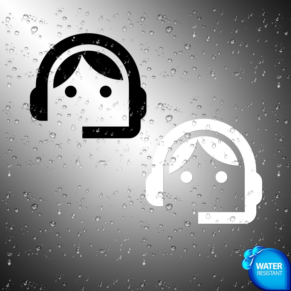 Stickers | 2x Call Center Agent | Decals | Icon | Symbol | Weather ...