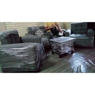 AMBASSADOR SOFA SET GRAY FABRIC WITH TABLE(FREE DELIVERY MANILA ...