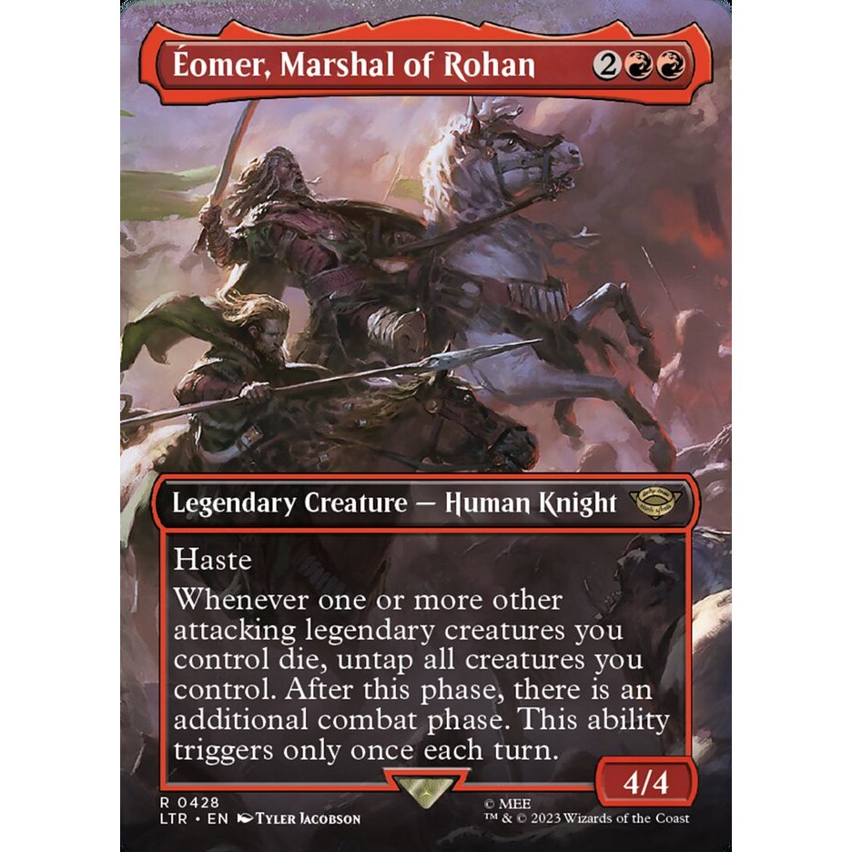MTG Singles: Eomer, Marshal of Rohan Borderless NM Red LTR The Lord of ...