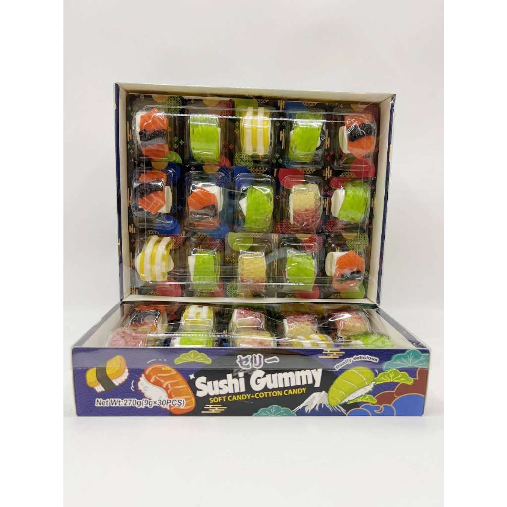 30pcs Sushi Gummy Soft Candy + Marshmallow LRUR | Shopee Philippines