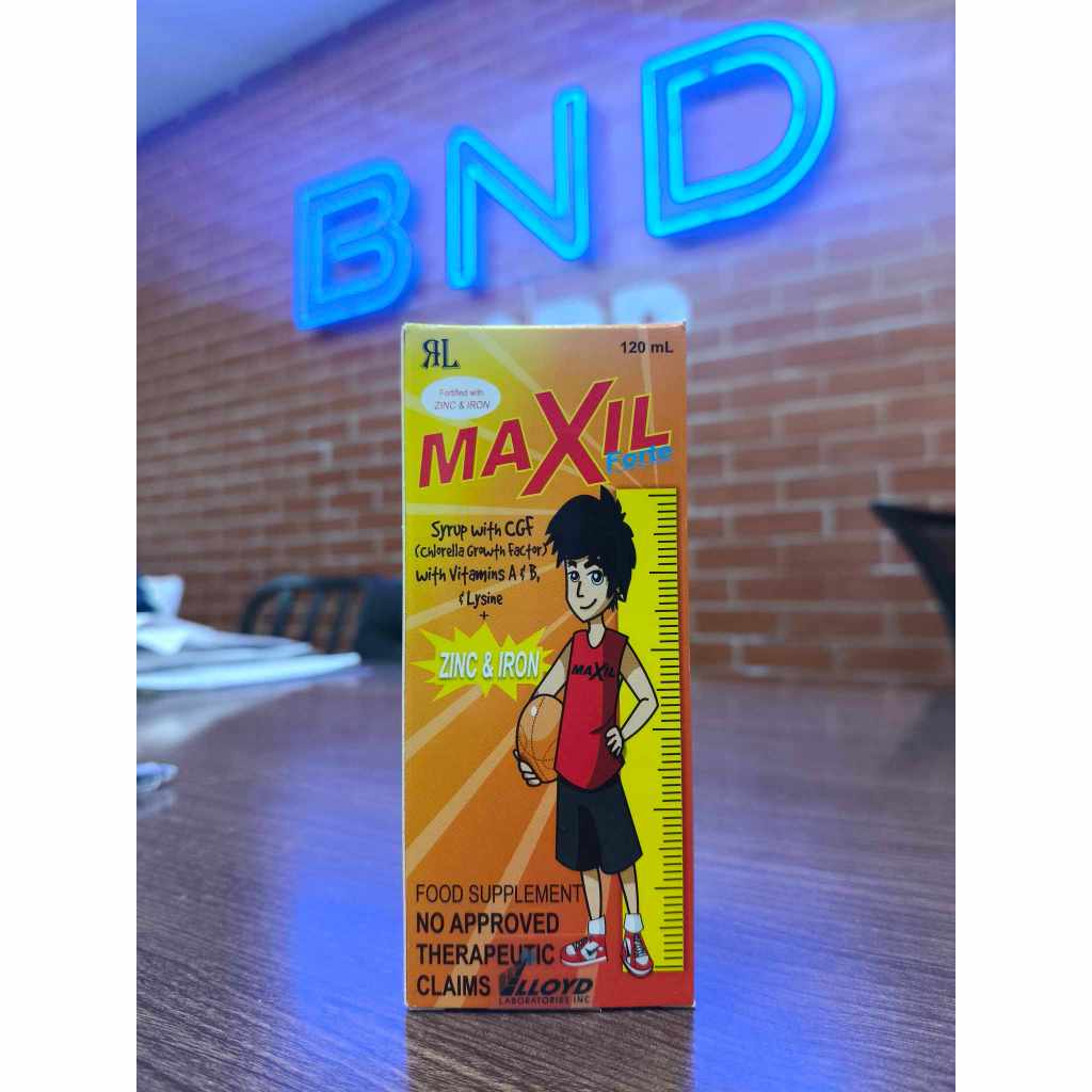 MAXIL FORTE SYRUP 120ML w/ CGF, Vitamins A & B and Lysine (Zinc & Iron ...