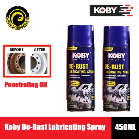KOBY DE-RUST Remover 100% Original Lubricating Spray Penetrating Oil ...