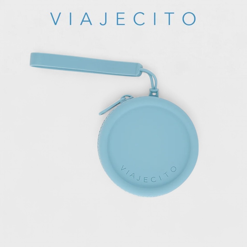 Viajecito Smoke Blue Smile | Silicone Water-proof Purse Wallet Coin ...
