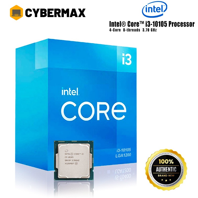 Intel Core i3-10105 3.7 Ghz 4 Cores 8 Threads CPU Processor LGA 1200 ...
