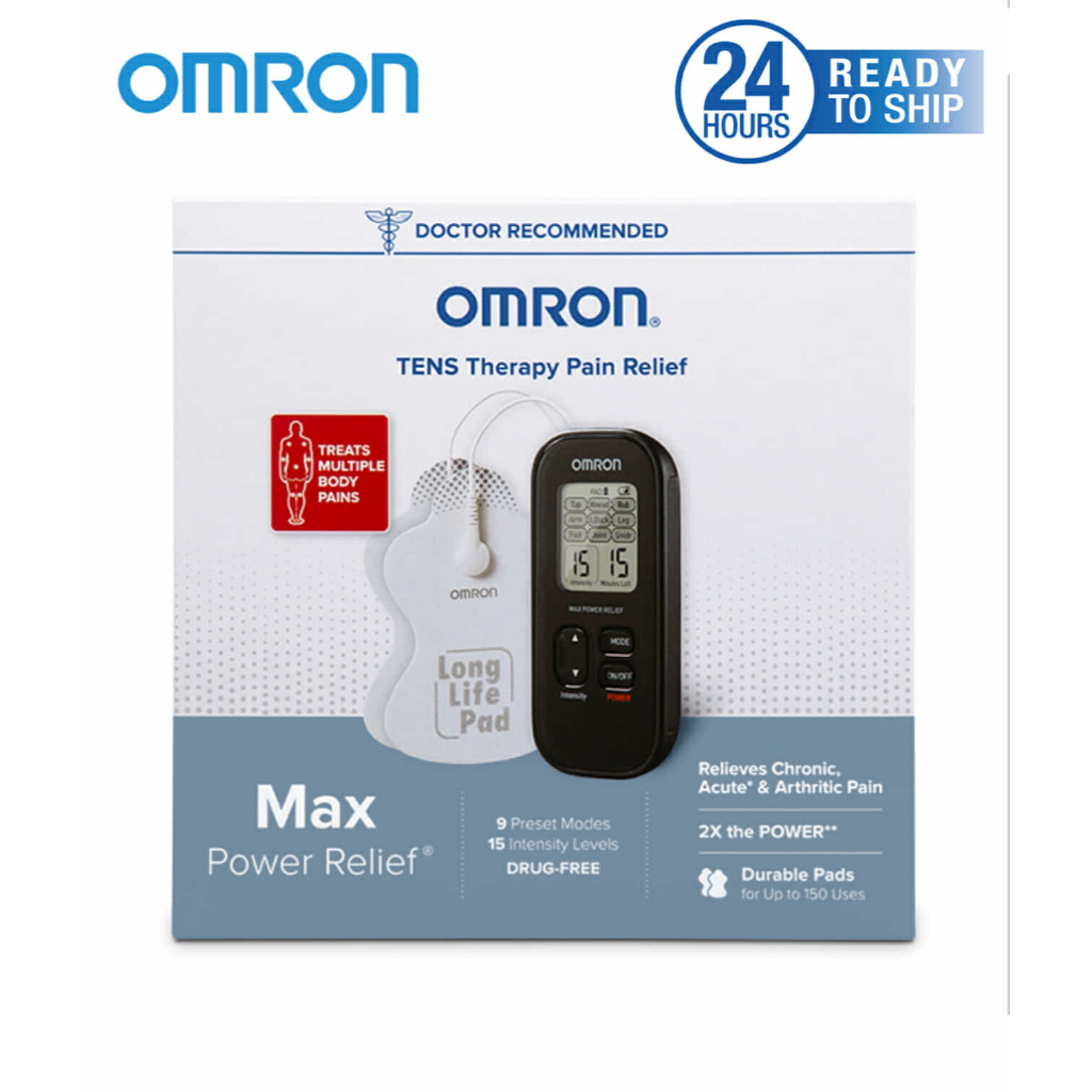 OMRON Max Power Relief TENS Unit Muscle Stimulator Therapy Pain Relief ...