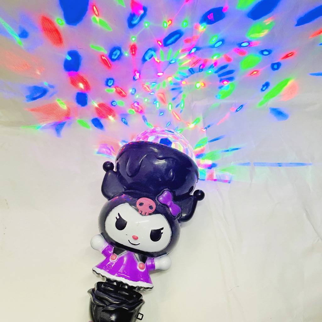 Glowing Flash Stick Children's Sound and Light Kuromi Projection Flash ...