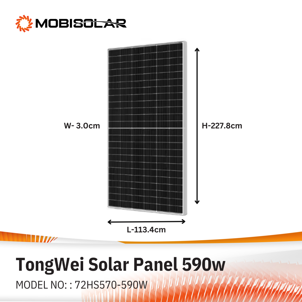 TongWei Solar Panel 590w 72HS570-590W | Shopee Philippines