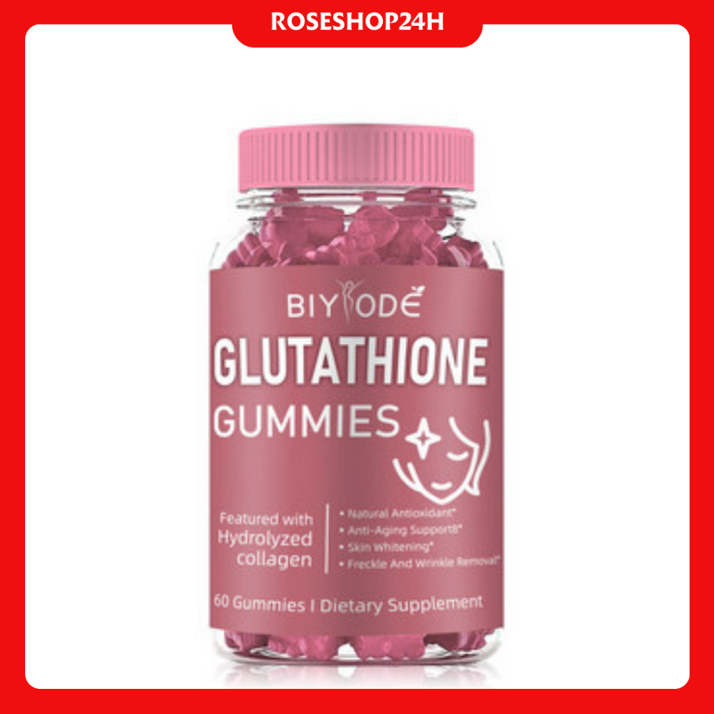 BIYODE Glutathione with Collagen Gummy Whitening Gummies Anti-Aging ...