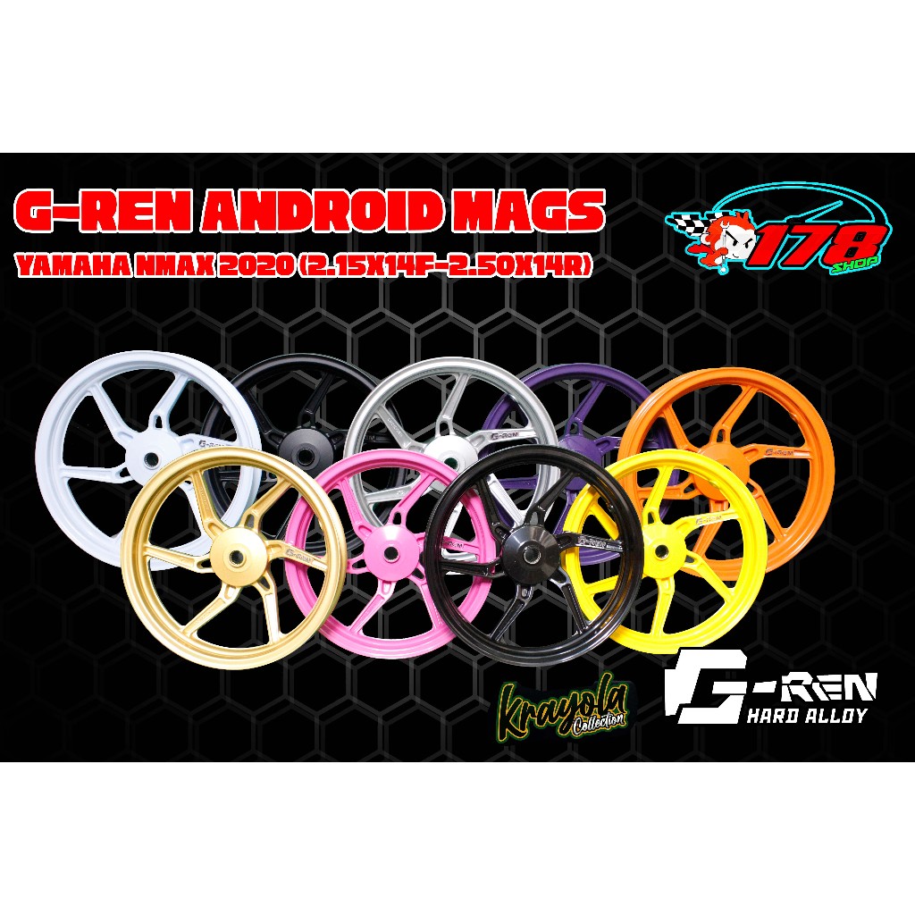 G-ren android 6 krayola mags nmax155 v2 2020 slim(2.15/2.50 by14 ...