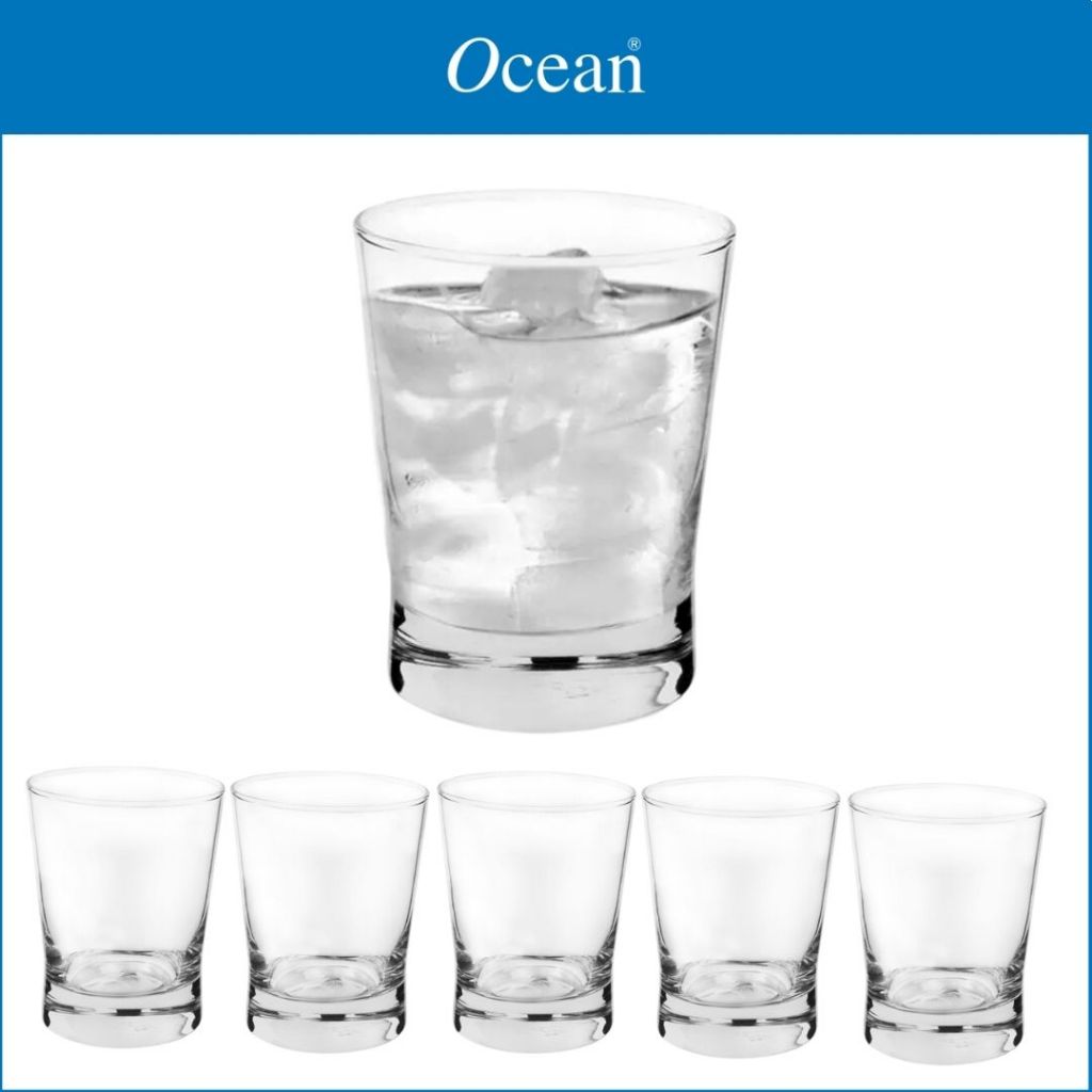 Ocean Glassware Ethan Double Rock Whisky Glass Wine Drinking Glass ...