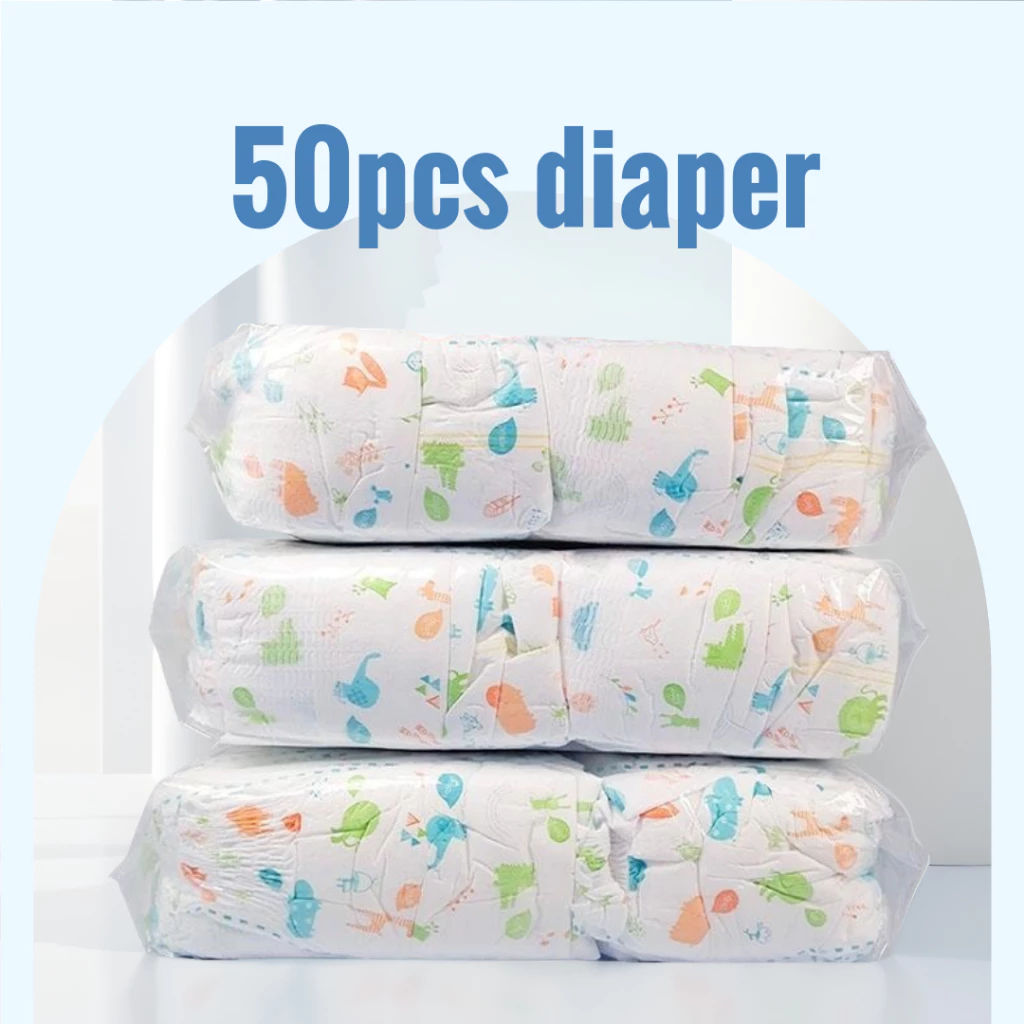 Baby Diaper Ultrathin Korean Diaper Pants Korean One Pack by 50 Pieces Random Pattern Size L,XL ...