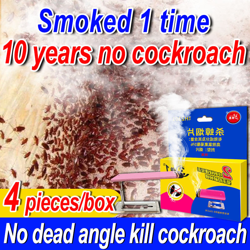 Cockroach Killer Smoke 4 PCS Smoke Insect Agent Cockroach Fumigant ...