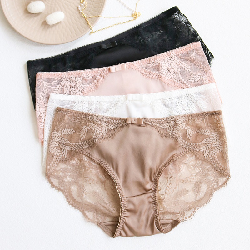 Rhian Women's Classic Design Panties Sexy Lace Flower Decoration ...