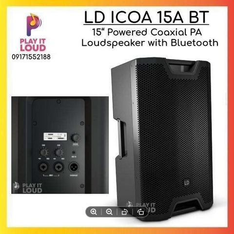 LD ICOA 15A BT 15“ Powered Coaxial PA Loudspeaker with Bluetooth ...
