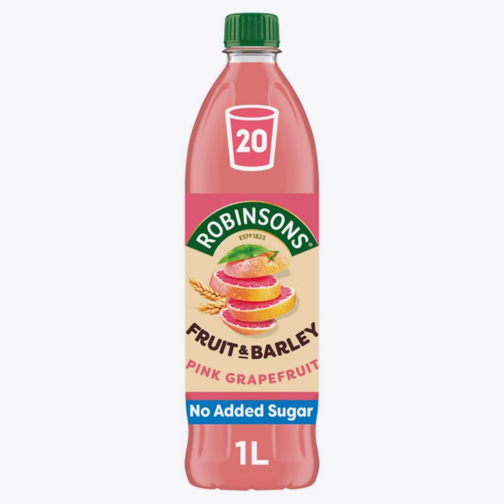 Robinsons Fruit & Barley Pink Grapefruit Squash 1L. British squash with ...