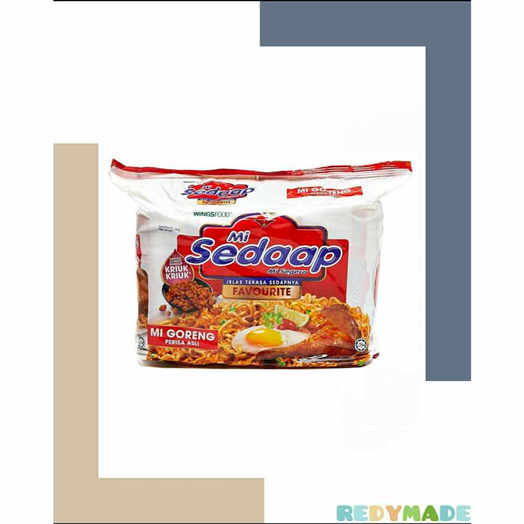 Mi Sedaap Perisa Asli Mi Goreng Multipack 5 x 91g | Shopee Philippines