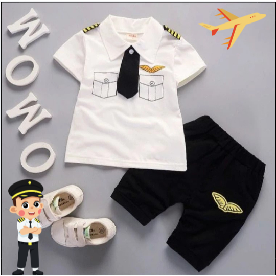 New Pilot Costume for Kids One Color Terno (6 Months to 4 Years ...