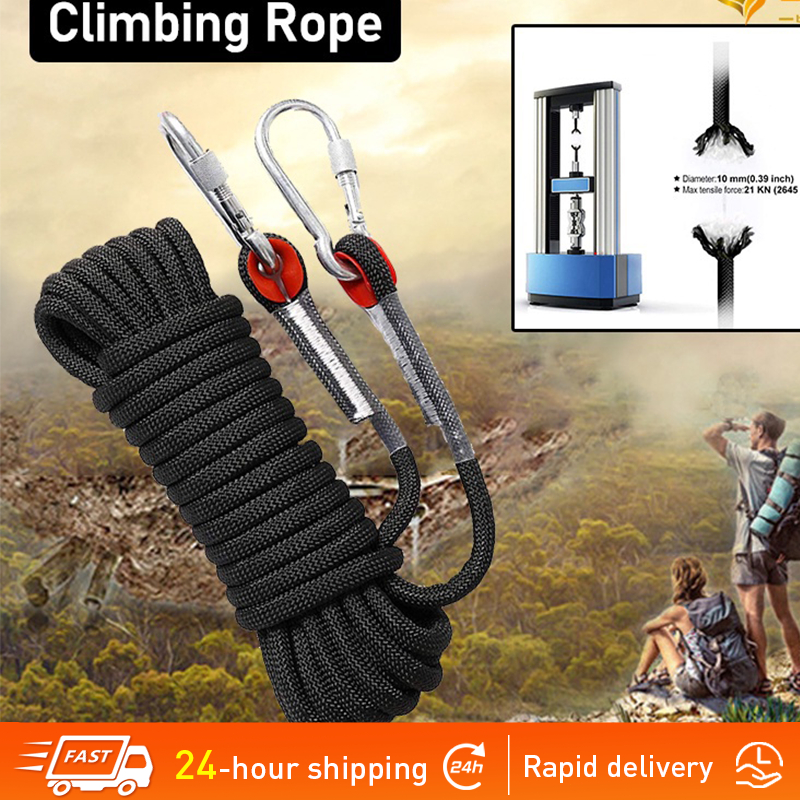 Static Utility Rope Safety Rope Climbing Rappelling Rescue Escape 10 ...