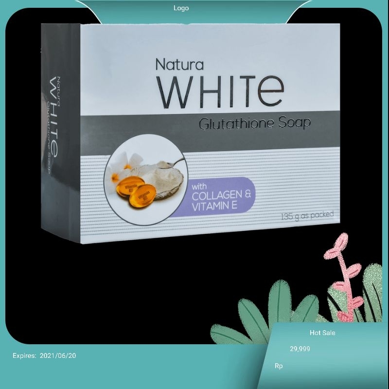 UNO Original Natura White Glutathione Soap with Collagen and Vitamin E ...