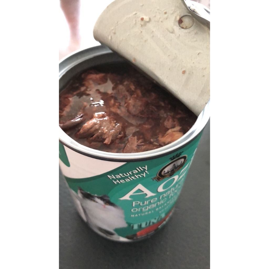 PROMO AOZI ORGANIC CAT CANNED FOOD RUST/DENTED "SLIGHTLY DAMAGE CANS ...