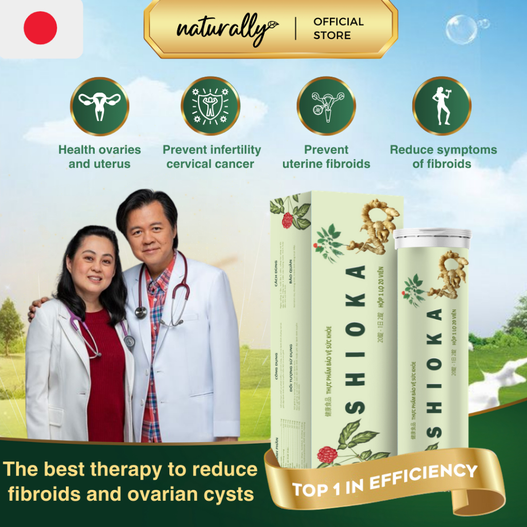 SHIOKA JAPAN TOP HERBAL EFFERVESCENT TABLET REMOVE FIBROIDS CYSTS ...