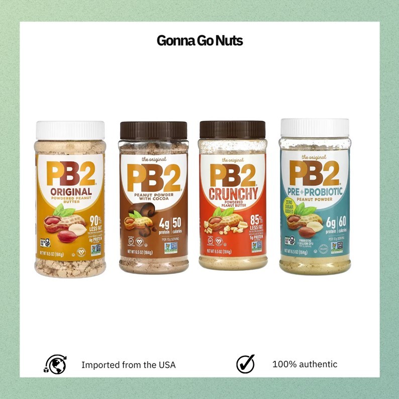 PB2 Foods, Original Peanut | Crunchy | Cocoa | Pre+Probiotic Peanut ...