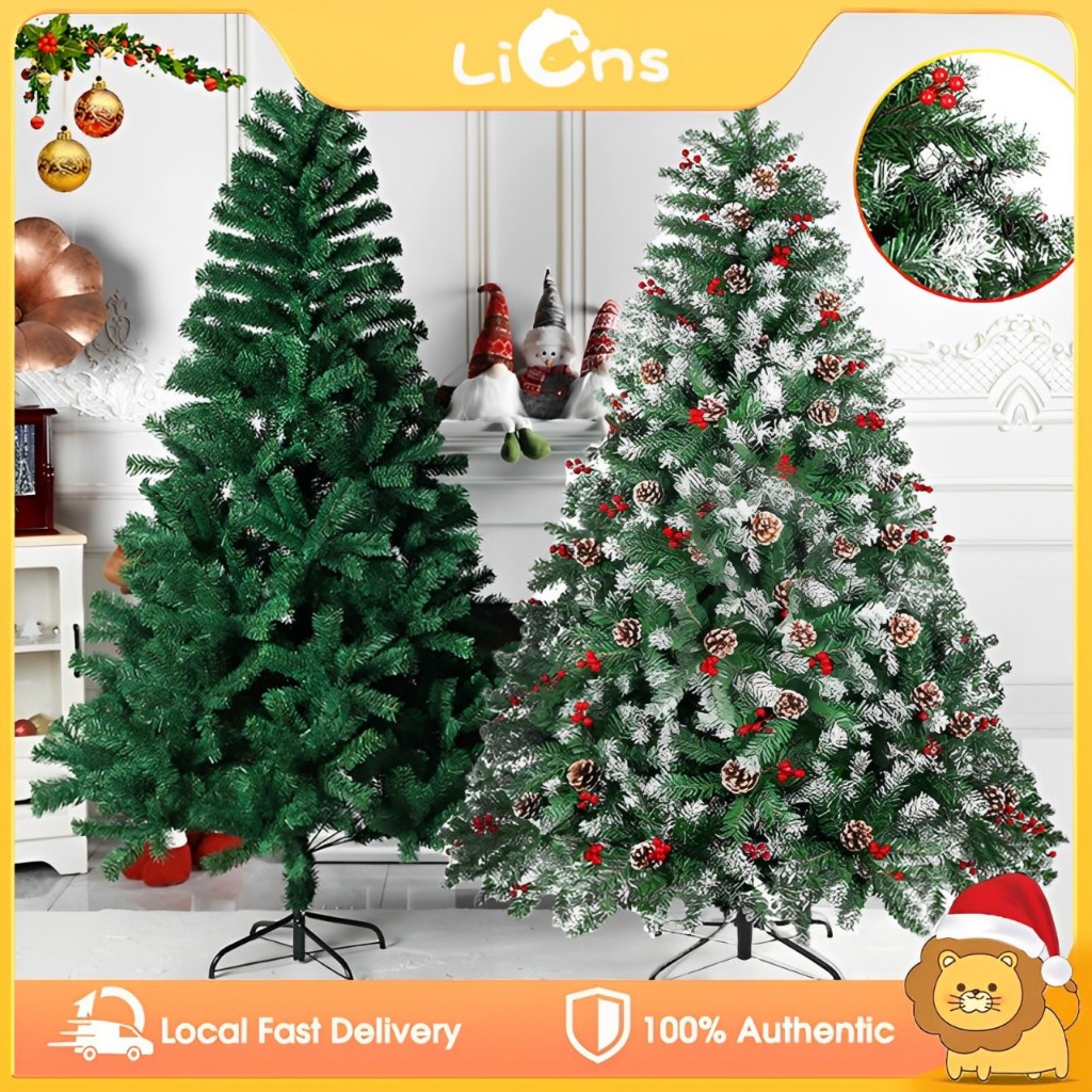 【COD】Christmas Tree Pine Cones4/5/6/7/8FT delicate emulation decoration ...