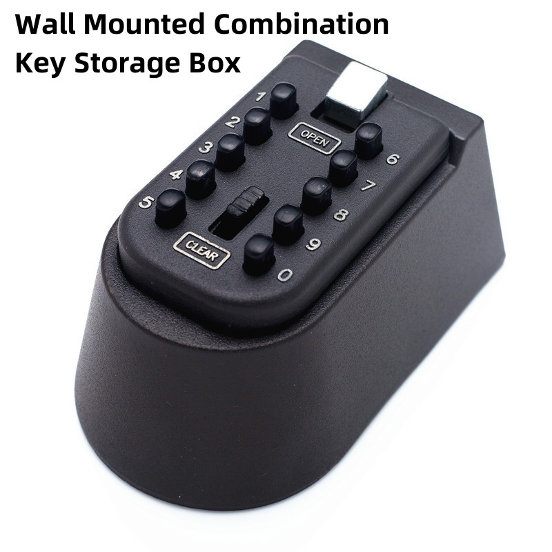 Safety Password Lock Wall Mounted Combination Key Storage Box Password ...