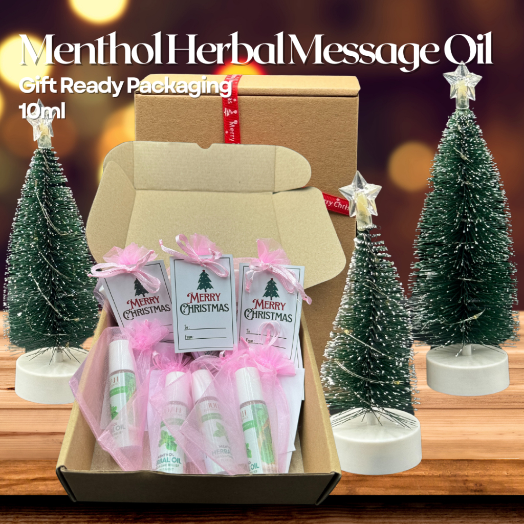 Herbal Menthol Massage Oil (10ml), Lavender, Ginger, Peppermint ...