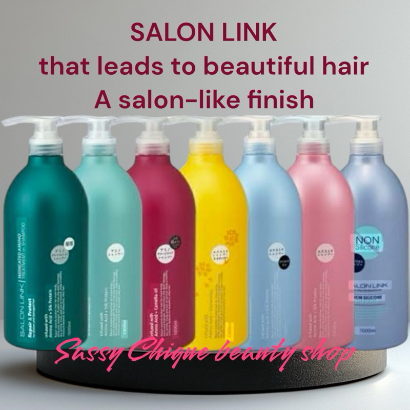 SALON LINK EXTRA SHAMPOO + EXTRA CONDITIONER Set [1000 ml each] - Made ...