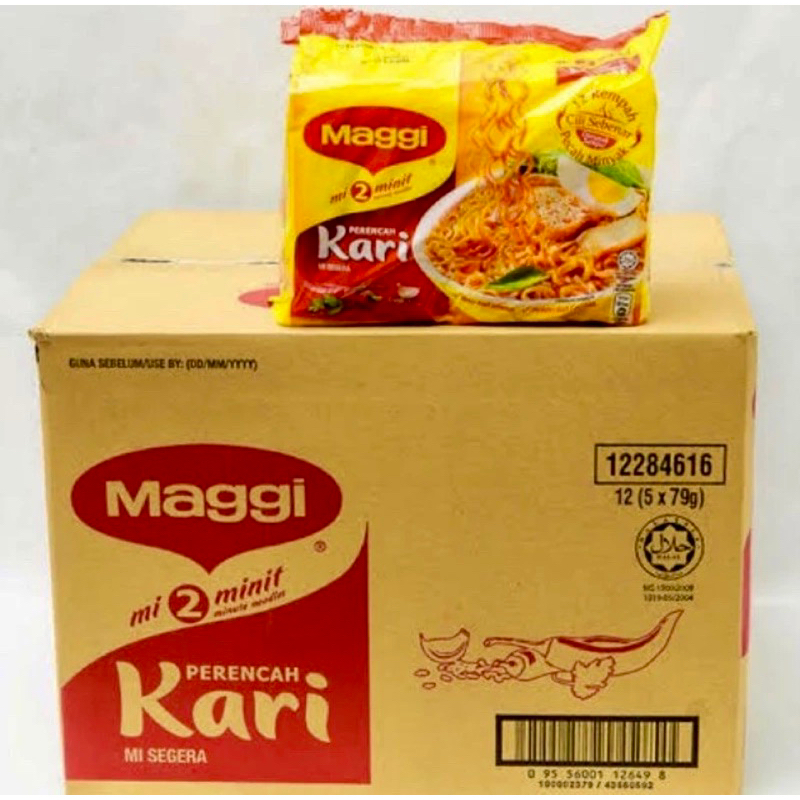 Maggi Kari Malaysian Spicy Instant Noodles 1 box 12pack per box ...
