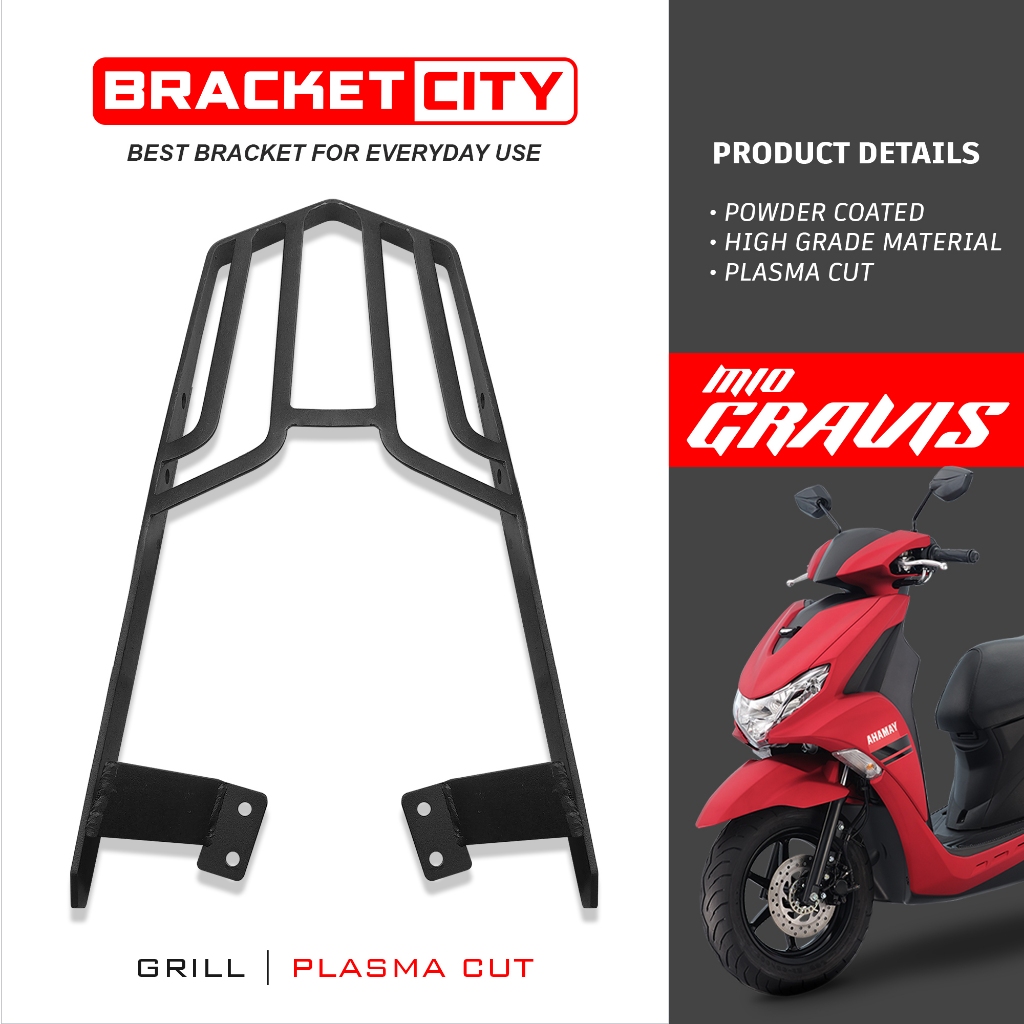 YAMAHA MIO GRAVIS V1 - V2 / MOTORCYCLE ACCESSORIES / TOPBOX BRACKET ...