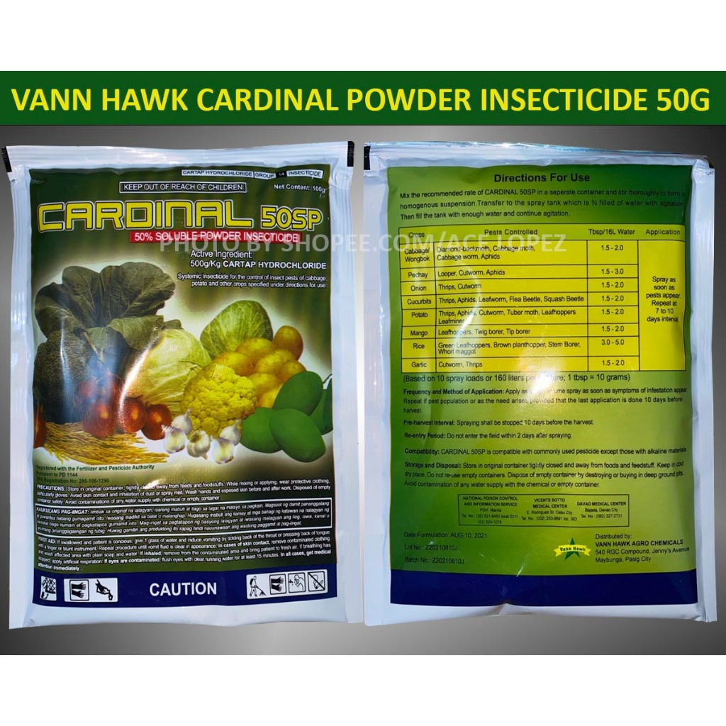 Vann Hawk Cardinal Insecticide 100g als21207 | Shopee Philippines